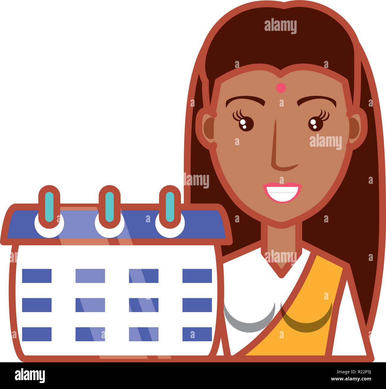 Calendar girl model Stock Vector Images - Alamy
