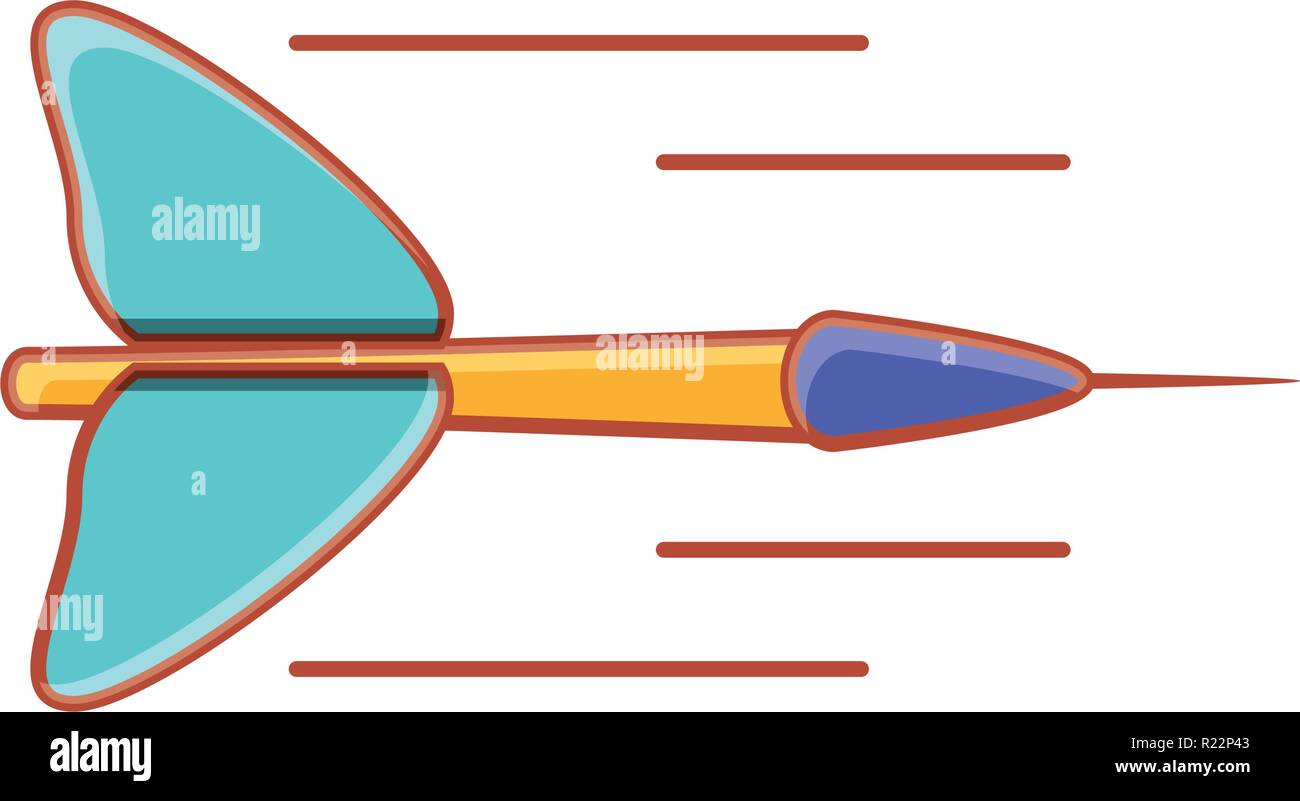 dart flying isolated icon vector illustration design Stock Vector Image ...