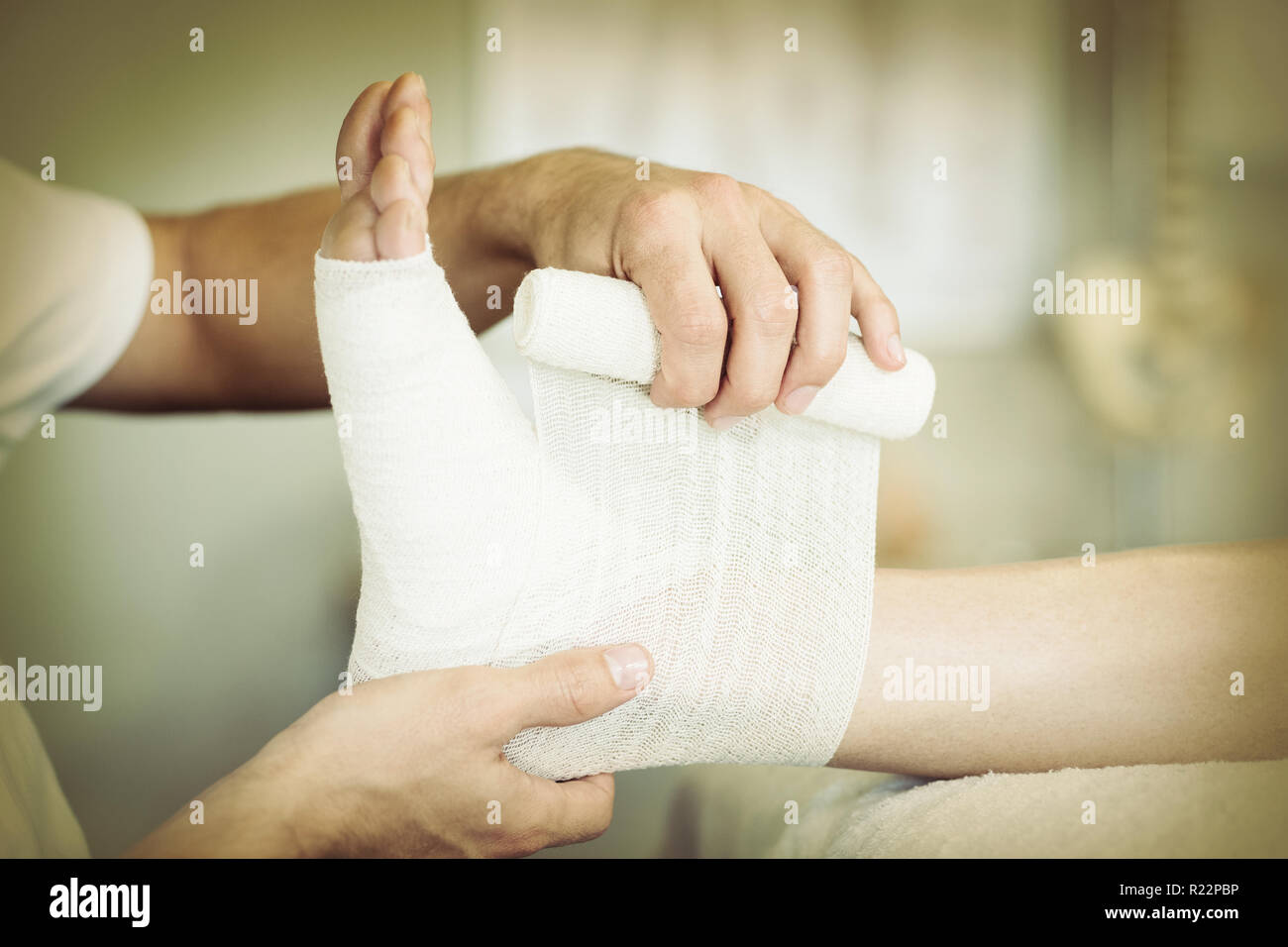 Feet bandage hi-res stock photography and images - Alamy
