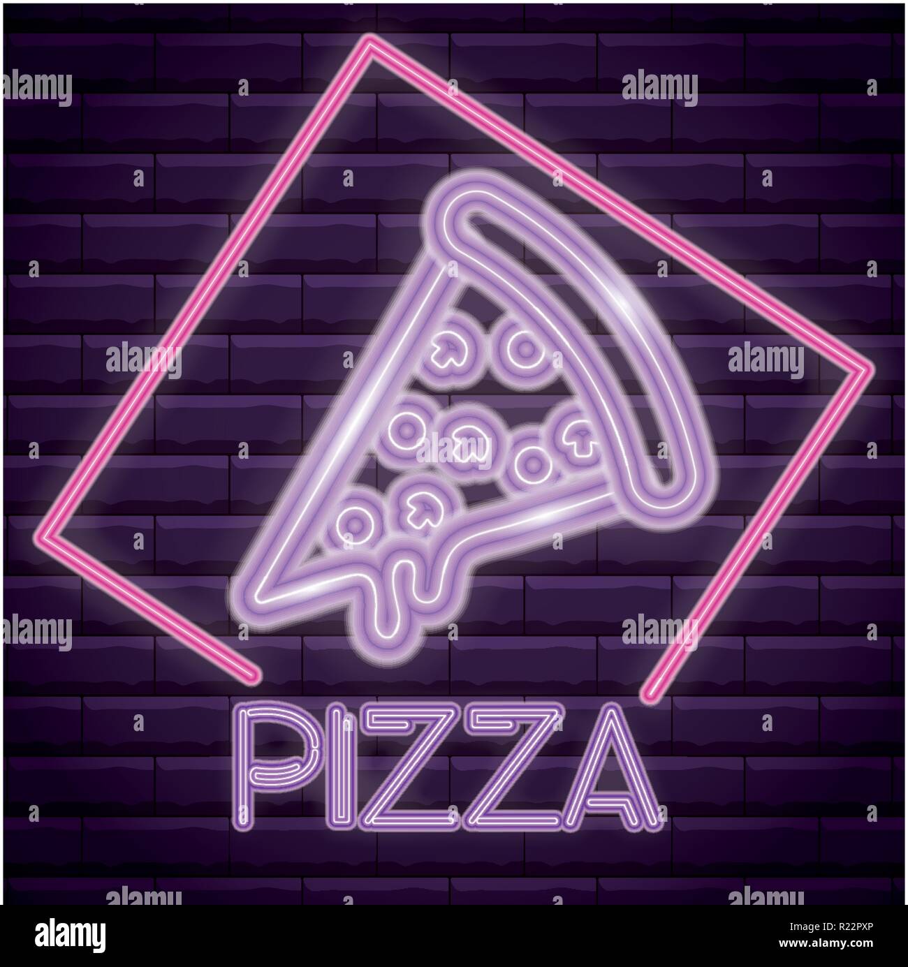 Big italian pizza Stock Vector Images - Alamy