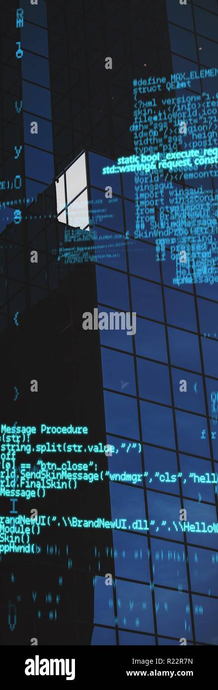 Composite image of blue codes Stock Photo - Alamy