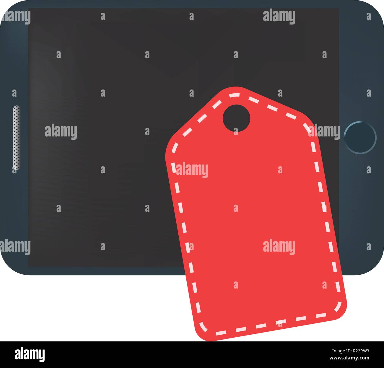 smartphone tag price market shopping vector illustration Stock Vector ...