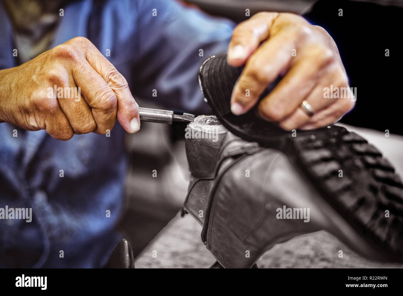 Sole preparation hi-res stock photography and images - Alamy