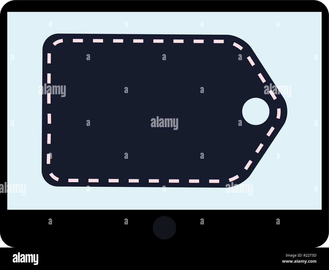 smartphone tag price market shopping vector illustration Stock Vector ...