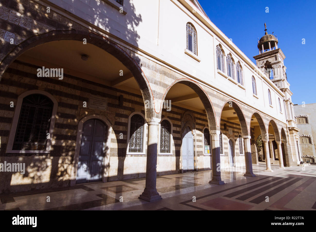 Damascus, Syria : Greek Orthodox Patriarchate in the Christian quarter ...