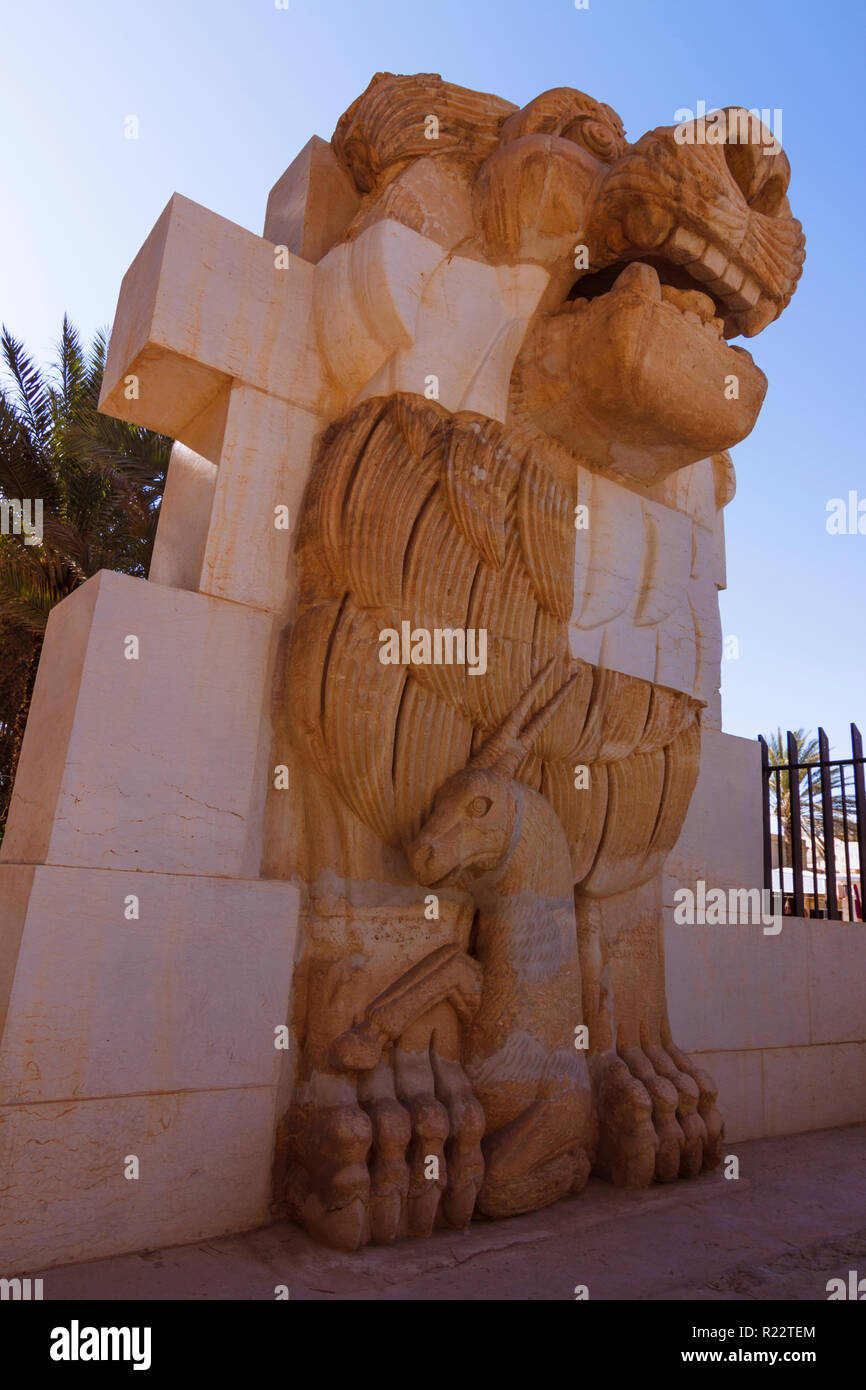 Palmyra, Homs Governorate, Syria - May 27th, 2009 : Lion of Al-Lat, an ...