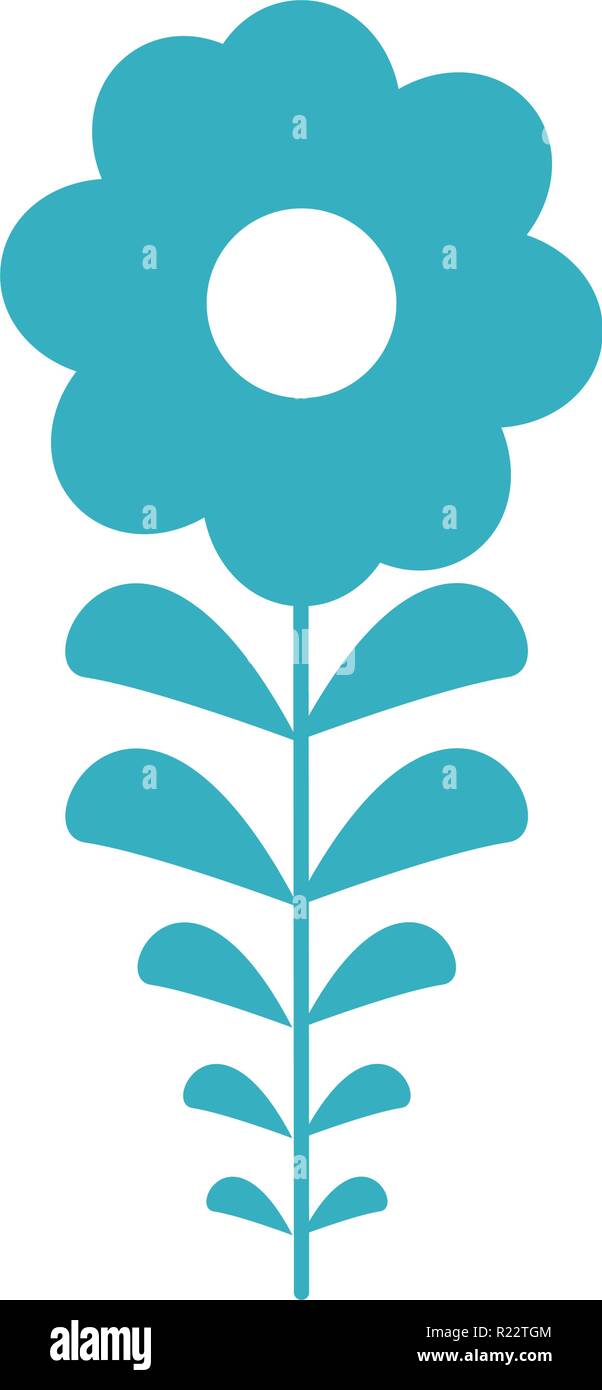 flower stem on white background vector illustration Stock Vector Image ...