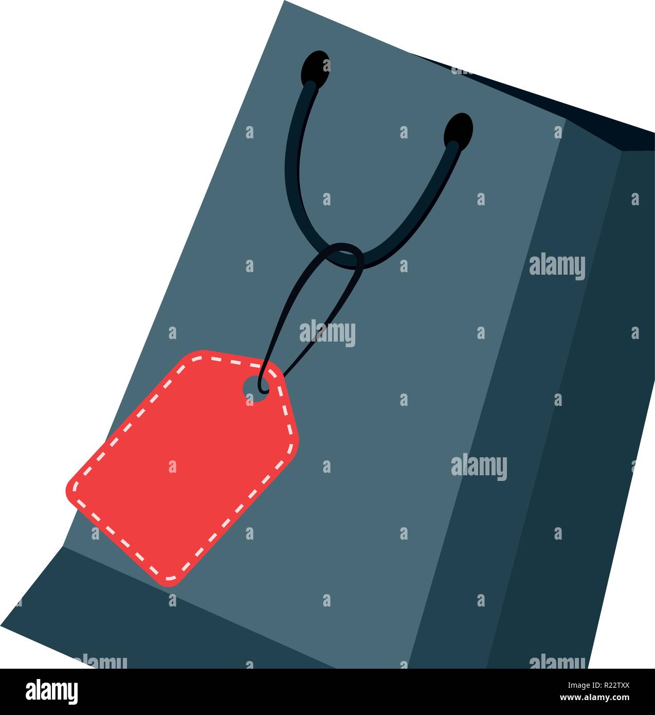 shopping bag tag price market vector illustration Stock Vector Image ...