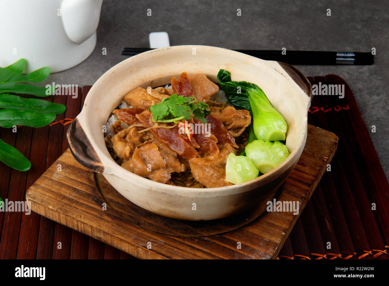 claypot chicken rice Stock Photo - Alamy