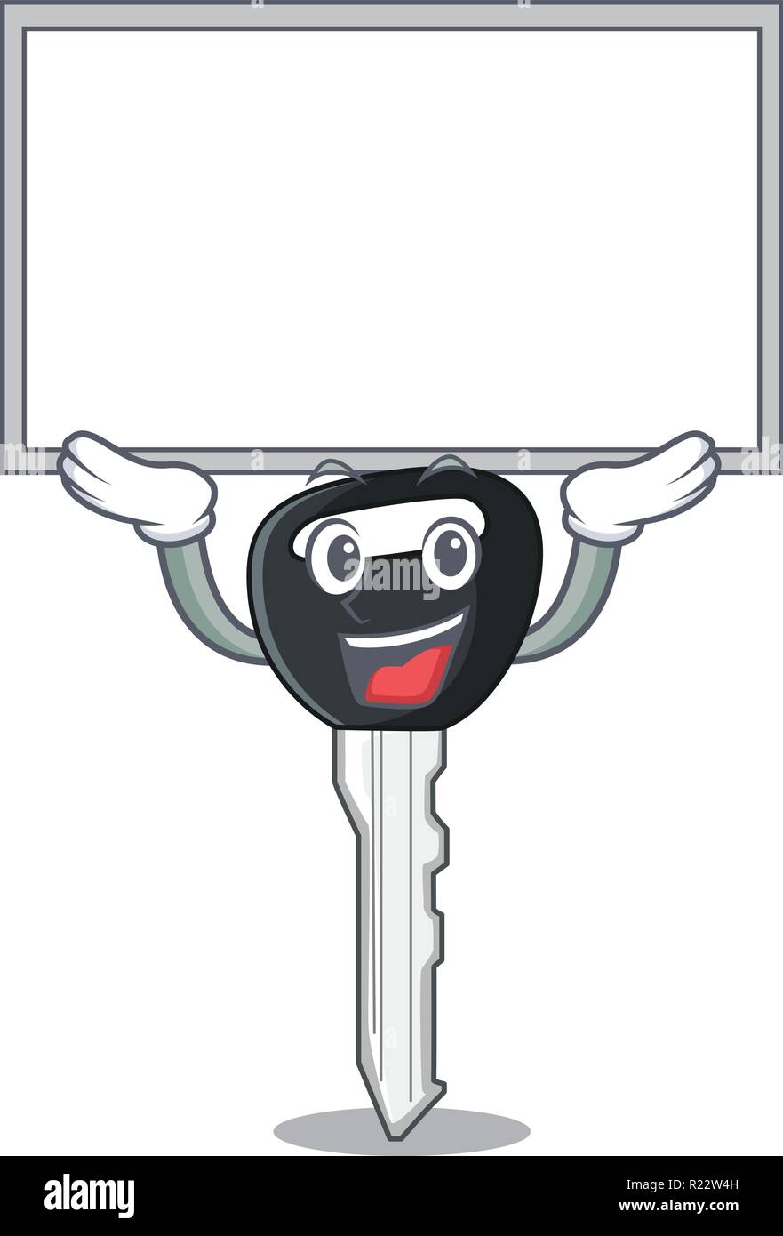 Up board car keys cartoon isolatedon on shape Stock Vector Image & Art ...