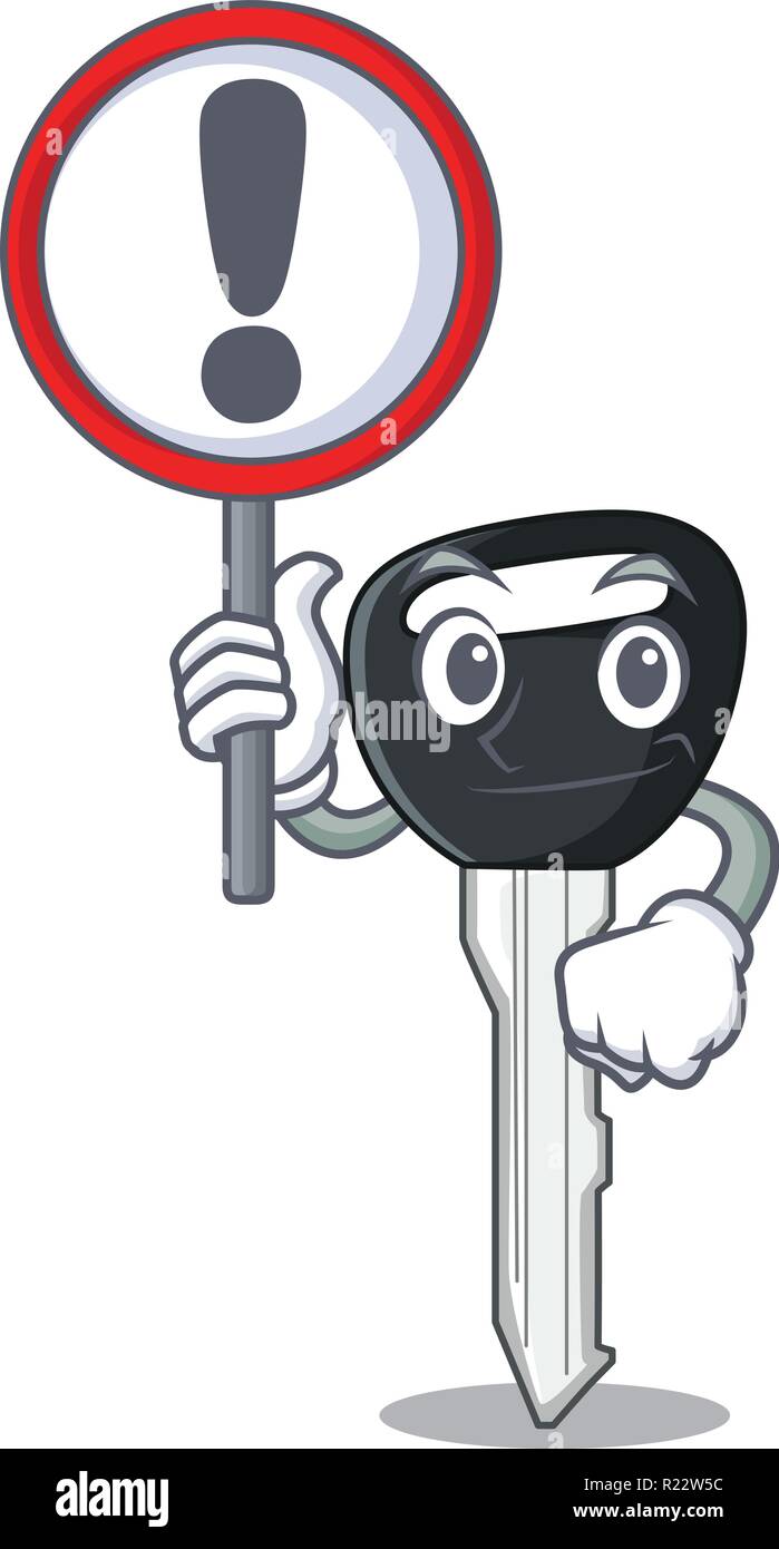 With sign car keys cartoon isolatedon on shape Stock Vector Image & Art ...