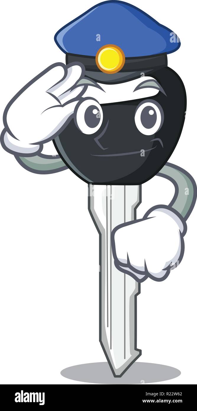 Police car keys cartoon isolatedon on shape Stock Vector Image & Art ...