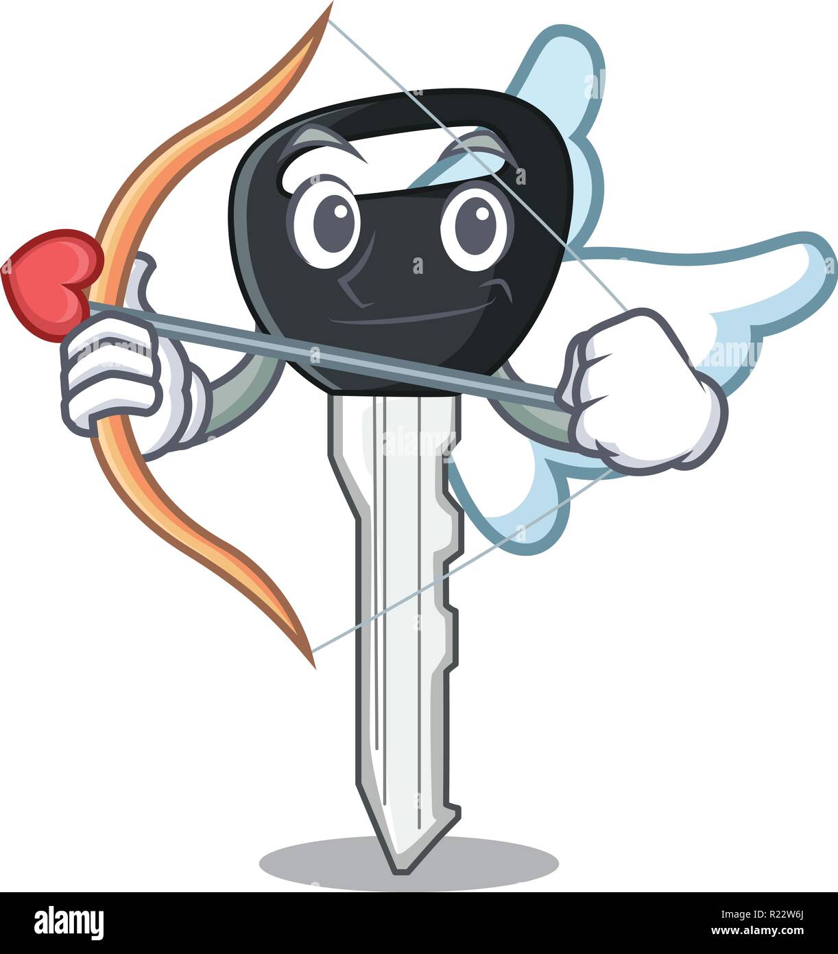 Cupid car keys cartoon isolatedon on shape Stock Vector Image & Art - Alamy