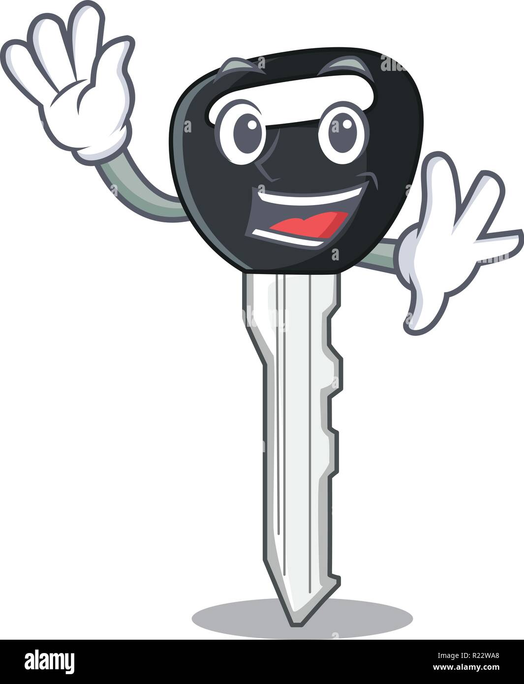 Waving to car driving Stock Vector Images - Alamy