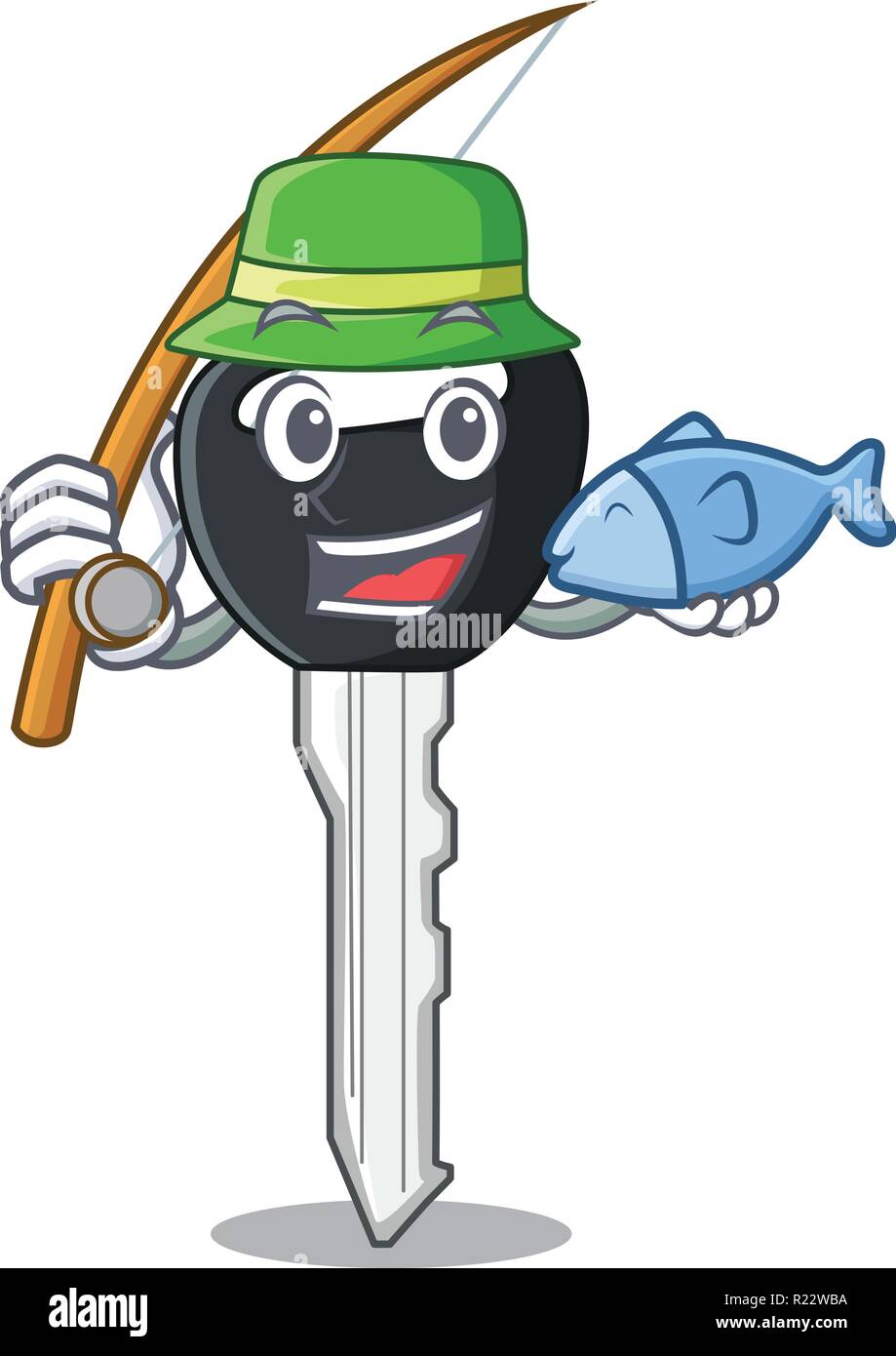 Key fishing rod Stock Vector Images - Alamy