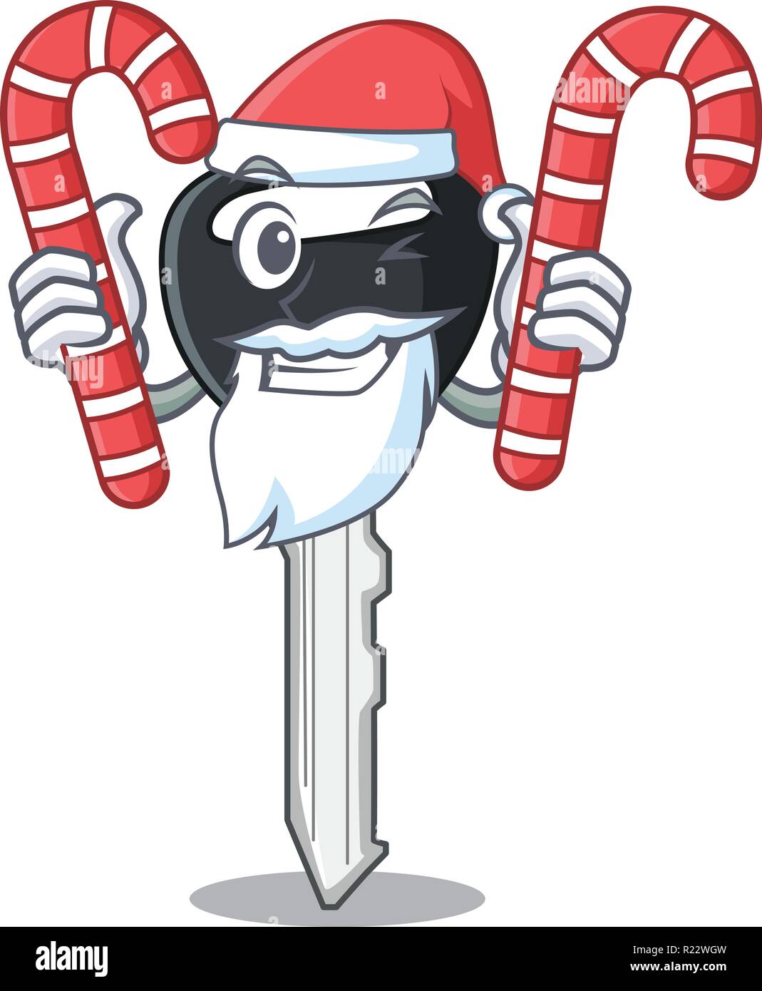 Santa key character cartoon hi-res stock photography and images - Alamy