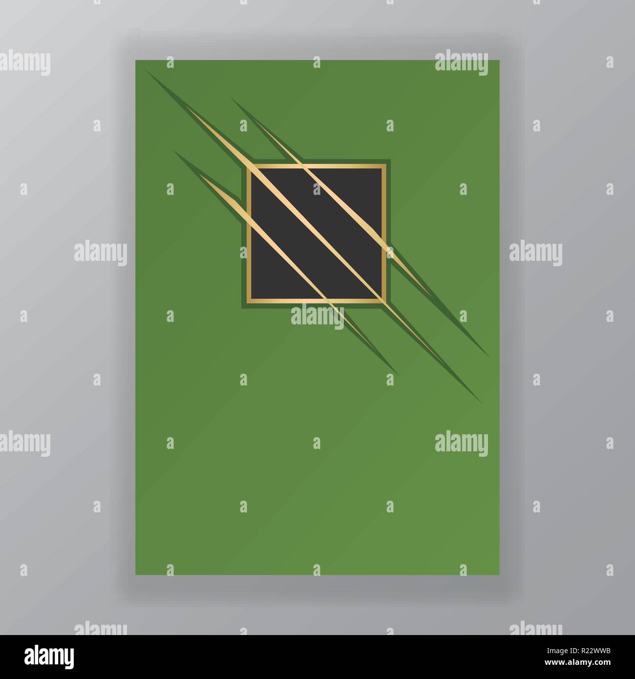 Abstract green geometric page template , constructivism , simple ...