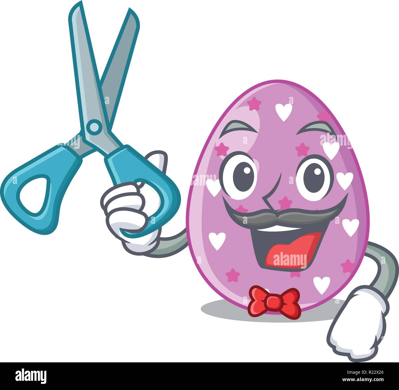 Barber easter egg cartoon clipping on path Stock Vector Image & Art - Alamy