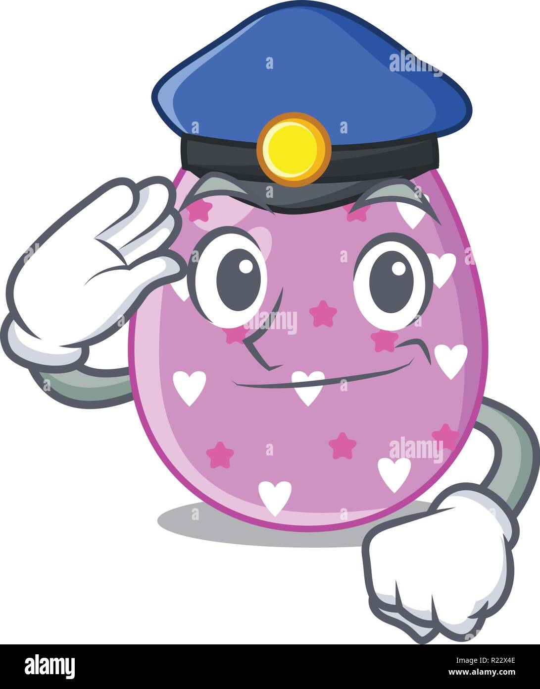 Police easter egg cartoon clipping on path Stock Vector Image & Art - Alamy