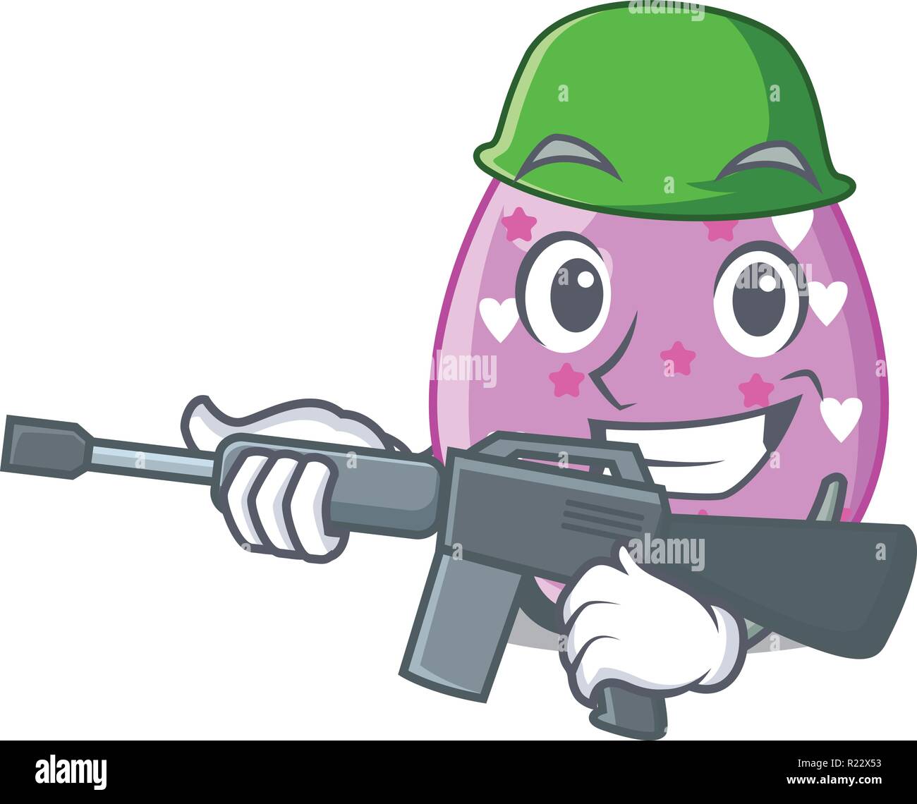 Army easter egg cartoon clipping on path Stock Vector Image & Art - Alamy