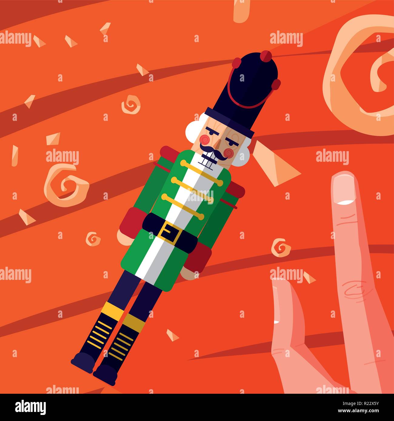 Nutcracker hand Stock Vector Images - Alamy