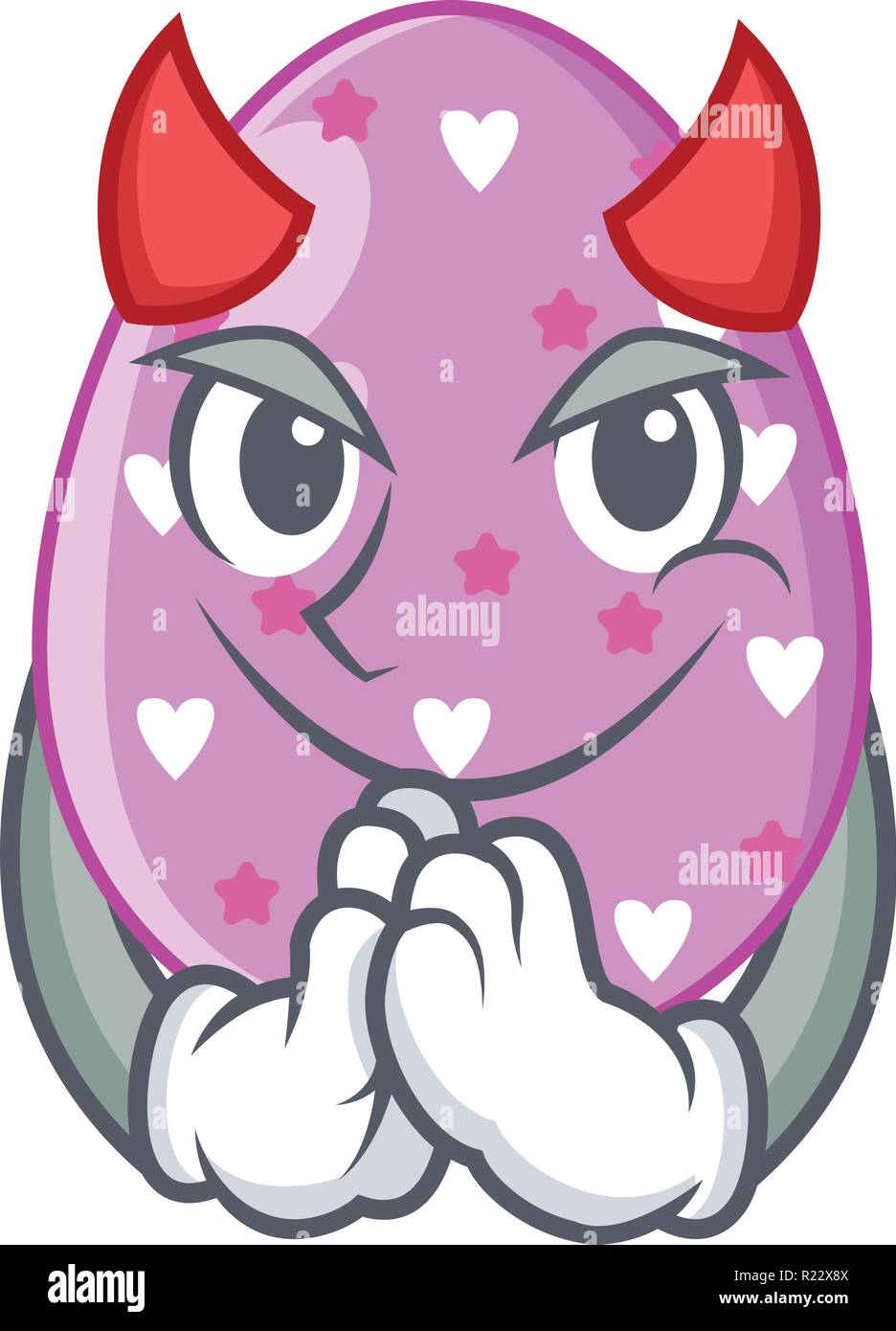 Devil eggs easter holiday character for spectacle Stock Vector Image ...