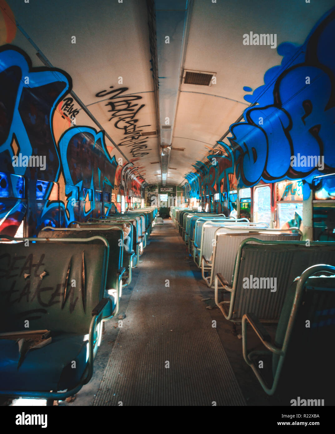 Graffiti on railroad car hi-res stock photography and images - Alamy