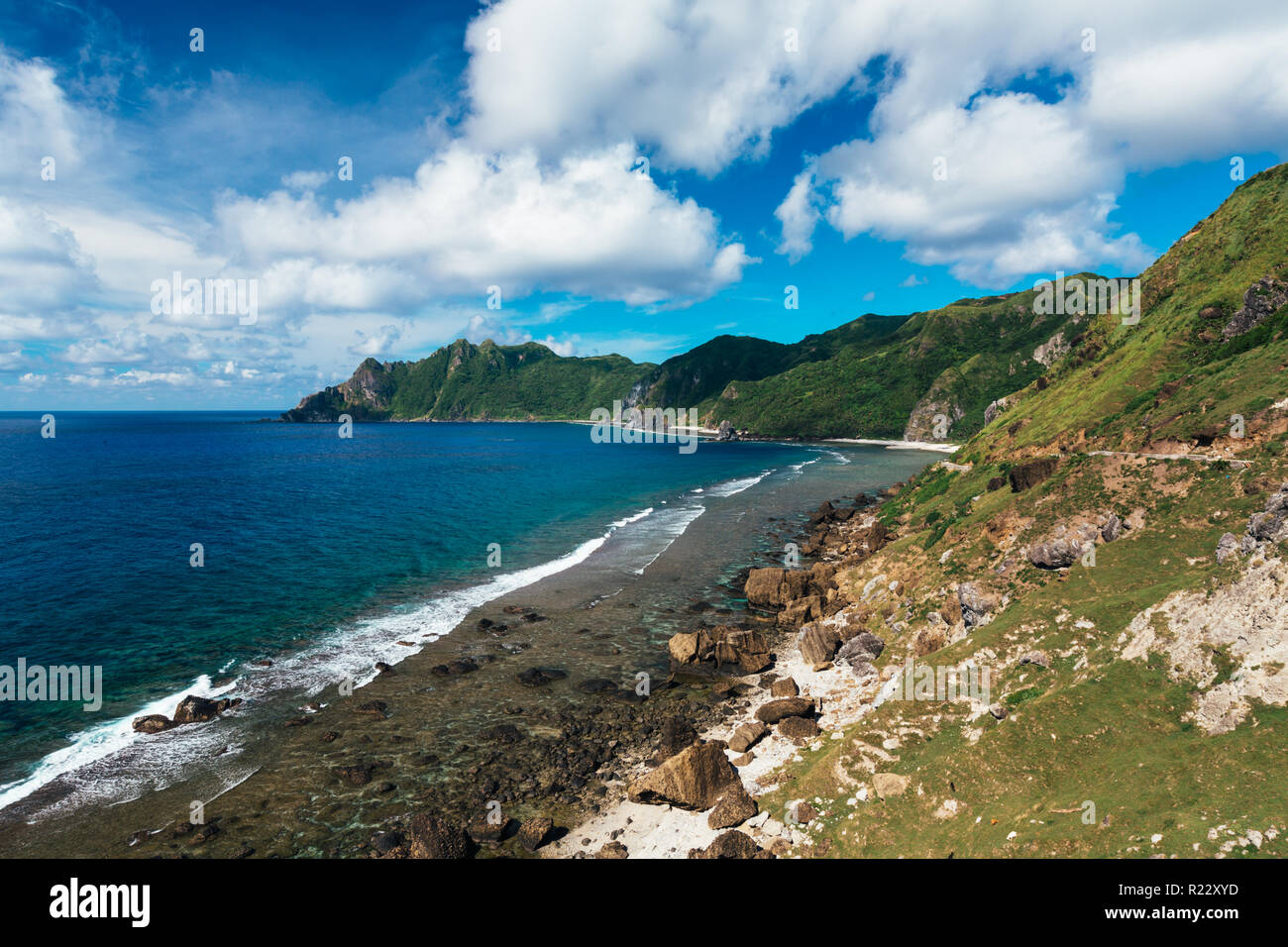 Rolling hills of Basco, Batanes of the Philippines Stock Photo - Alamy
