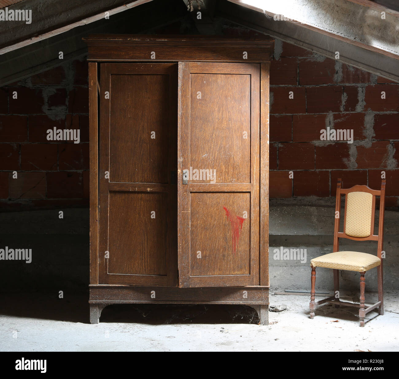 Old creepy cupboard hi-res stock photography and images - Alamy