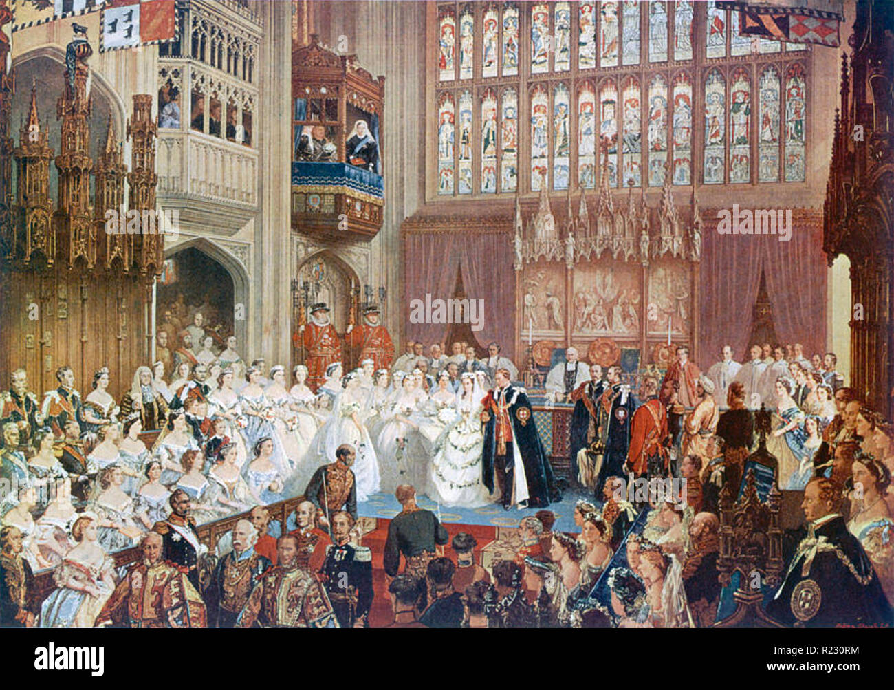 EDWARD VII (1841-1910) Marriage to Alexandra of Denmark in St. George's ...