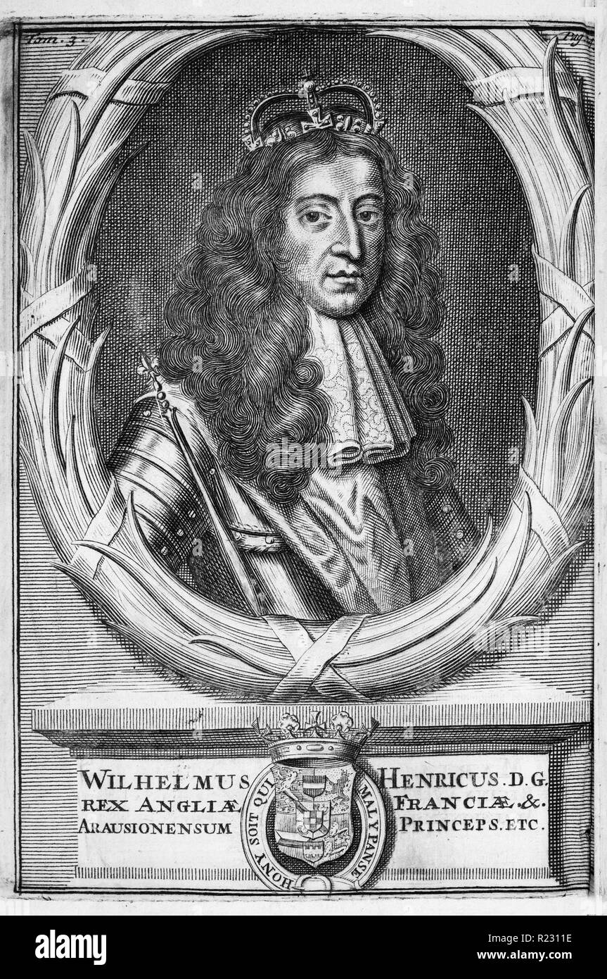 WILLIAM III OF ENGLAND (1650-1702) aka William of Orange Stock Photo ...