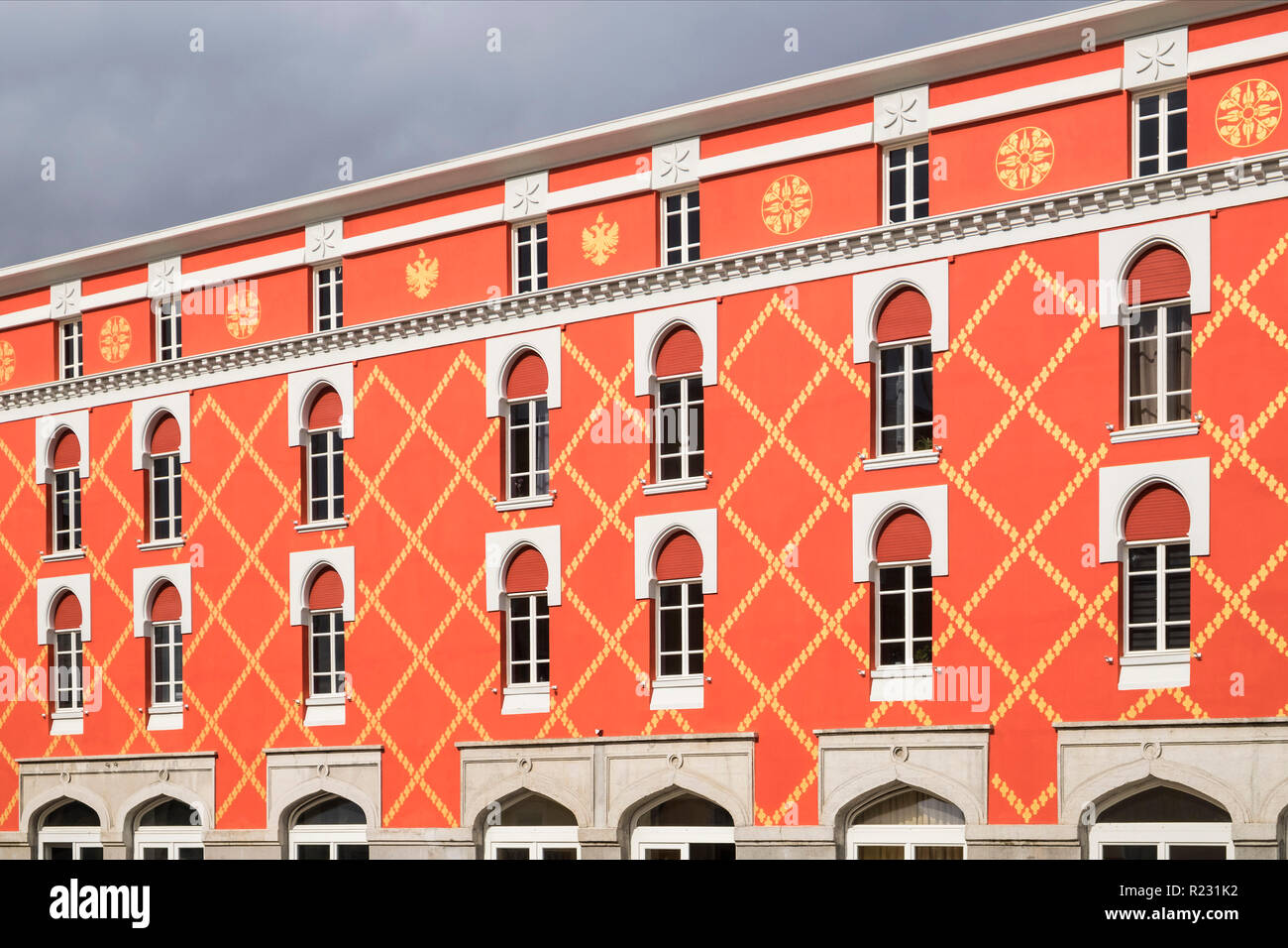 Albania, Tirana, building in centre town Stock Photo - Alamy