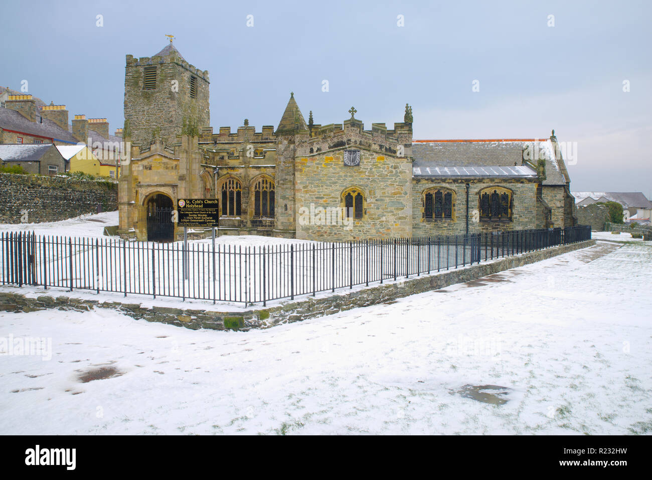 St Cybi`s Church, Holyhead, Anglesey Stock Photo - Alamy