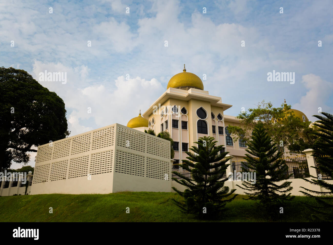 Beautiful architecture of Iskandariah palace in Kuala Kangsar city in ...