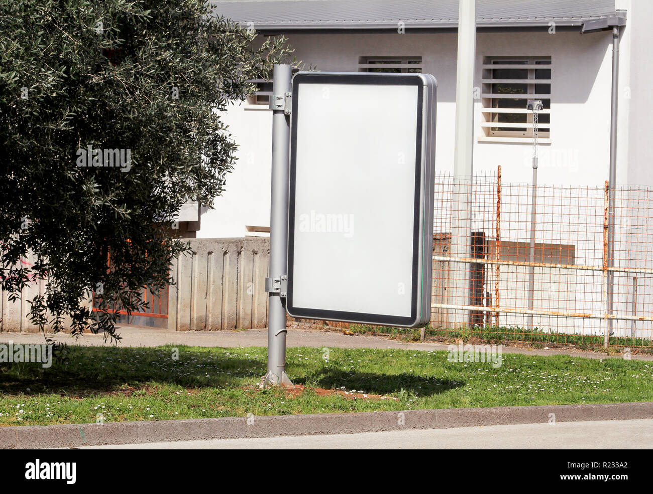 Blank billboard with copy space for your text message or content ...