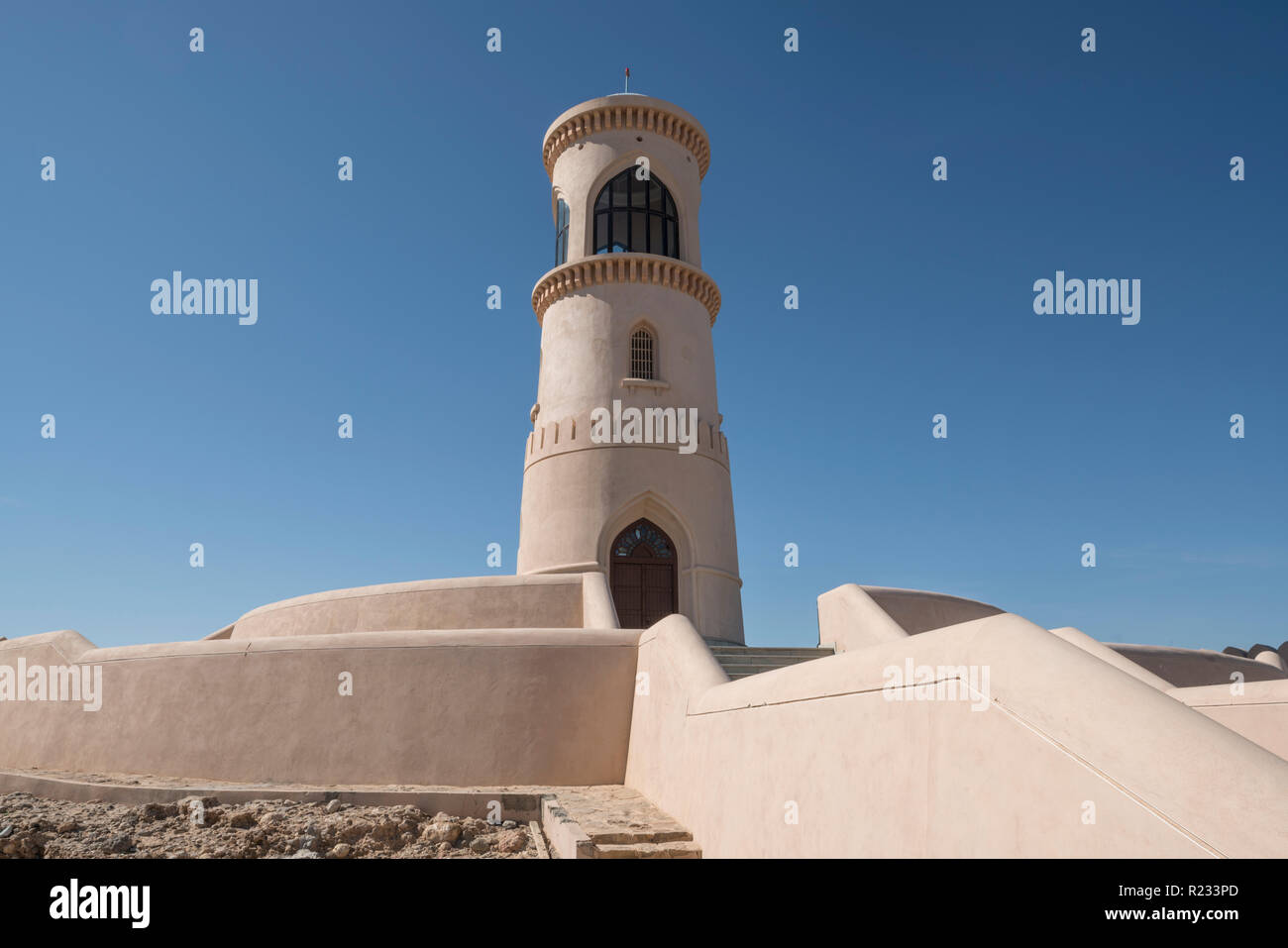 The lighthouse at the Al Ayjah district of Sur, Oman Stock Photo - Alamy