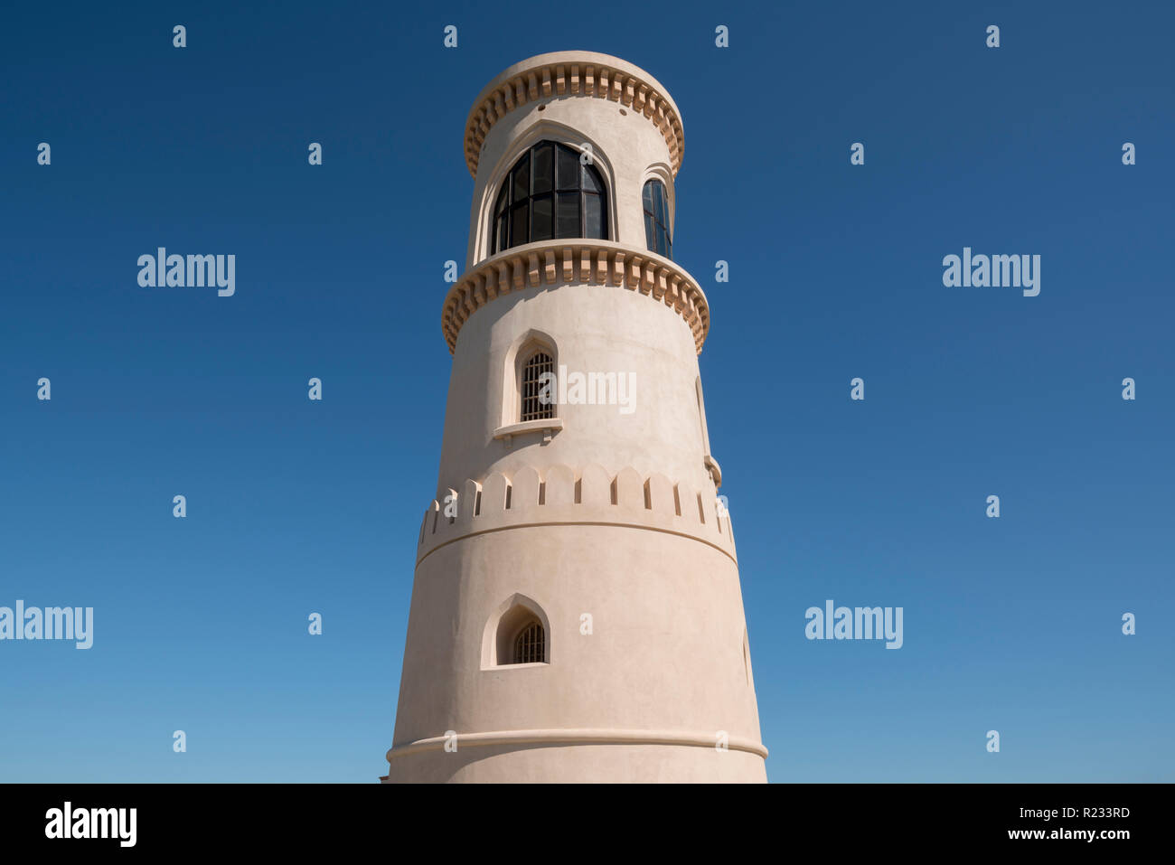 The lighthouse at the Al Ayjah district of Sur, Oman Stock Photo - Alamy