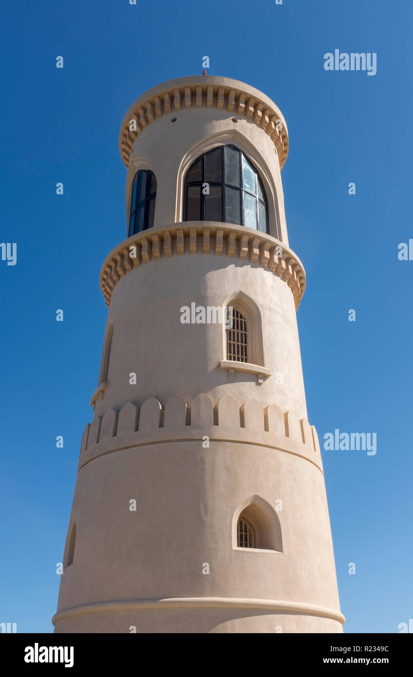 The lighthouse at the Al Ayjah district of Sur, Oman Stock Photo - Alamy