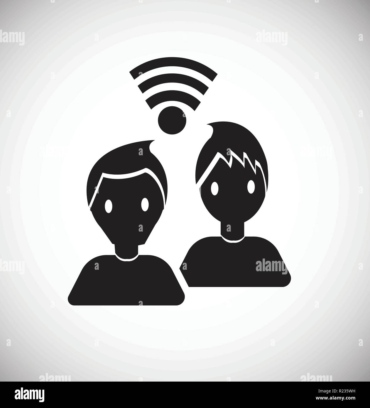 Coworking connection on white background icon Stock Vector Image & Art ...