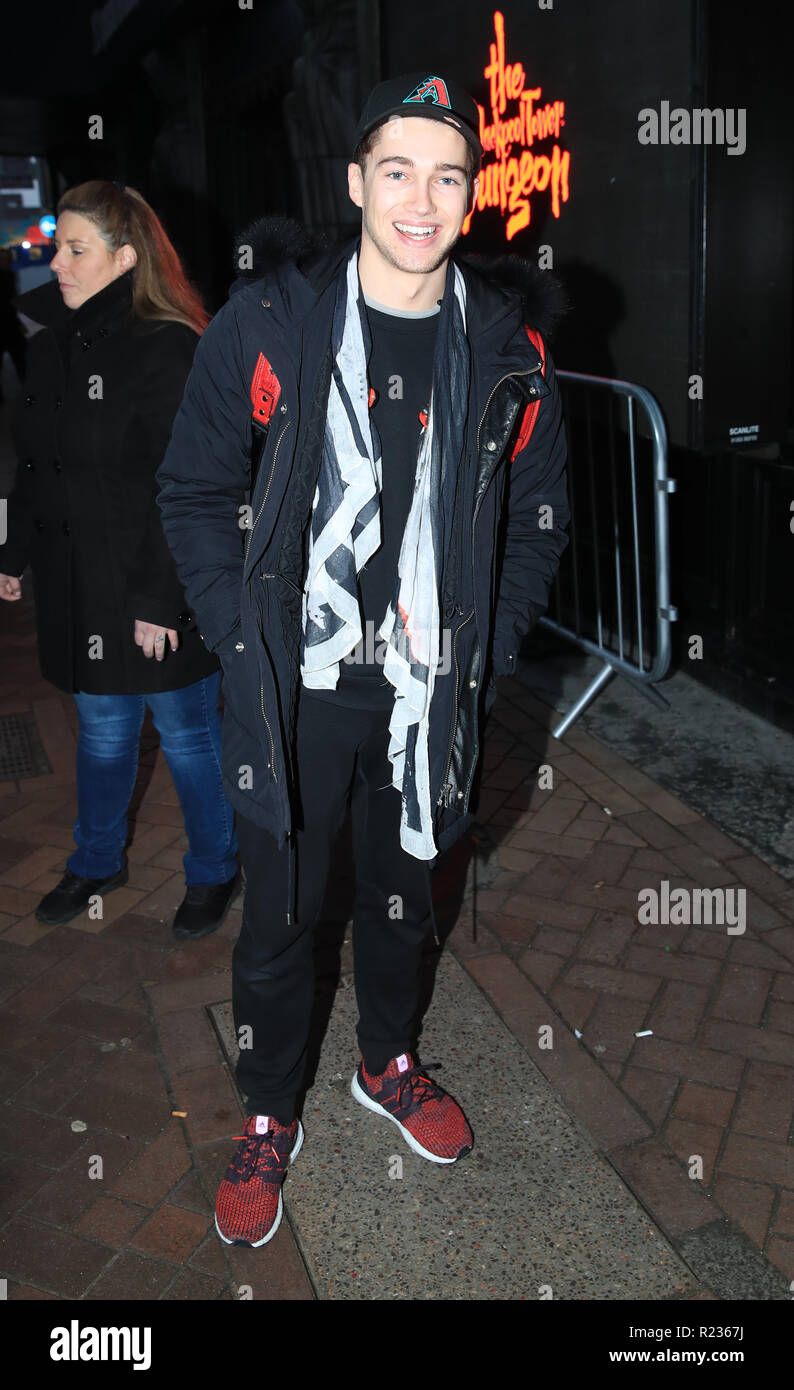 Strictly Come Dancing star AJ Pritchard arrives at Blackpool Tower ...