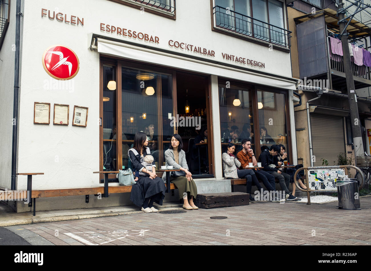 Tokyo, Japan - November 16, 2018. Exterior of the popular Scandinavian ...