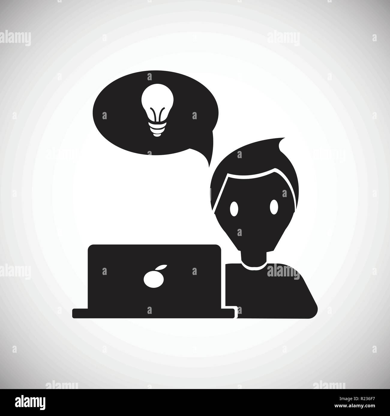 Coworking behind computer idea hi-res stock photography and images - Alamy