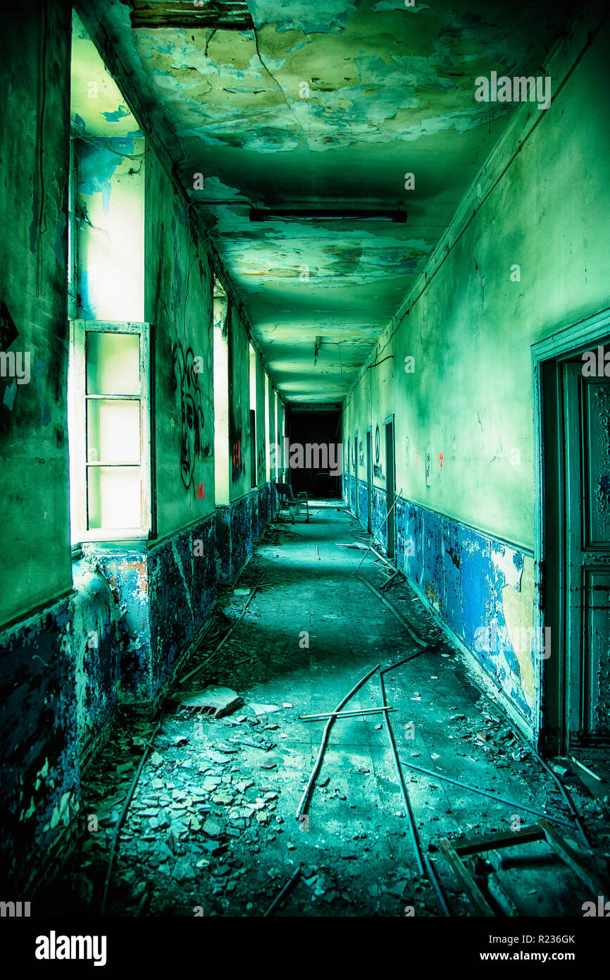 Scary Hospital Hallway