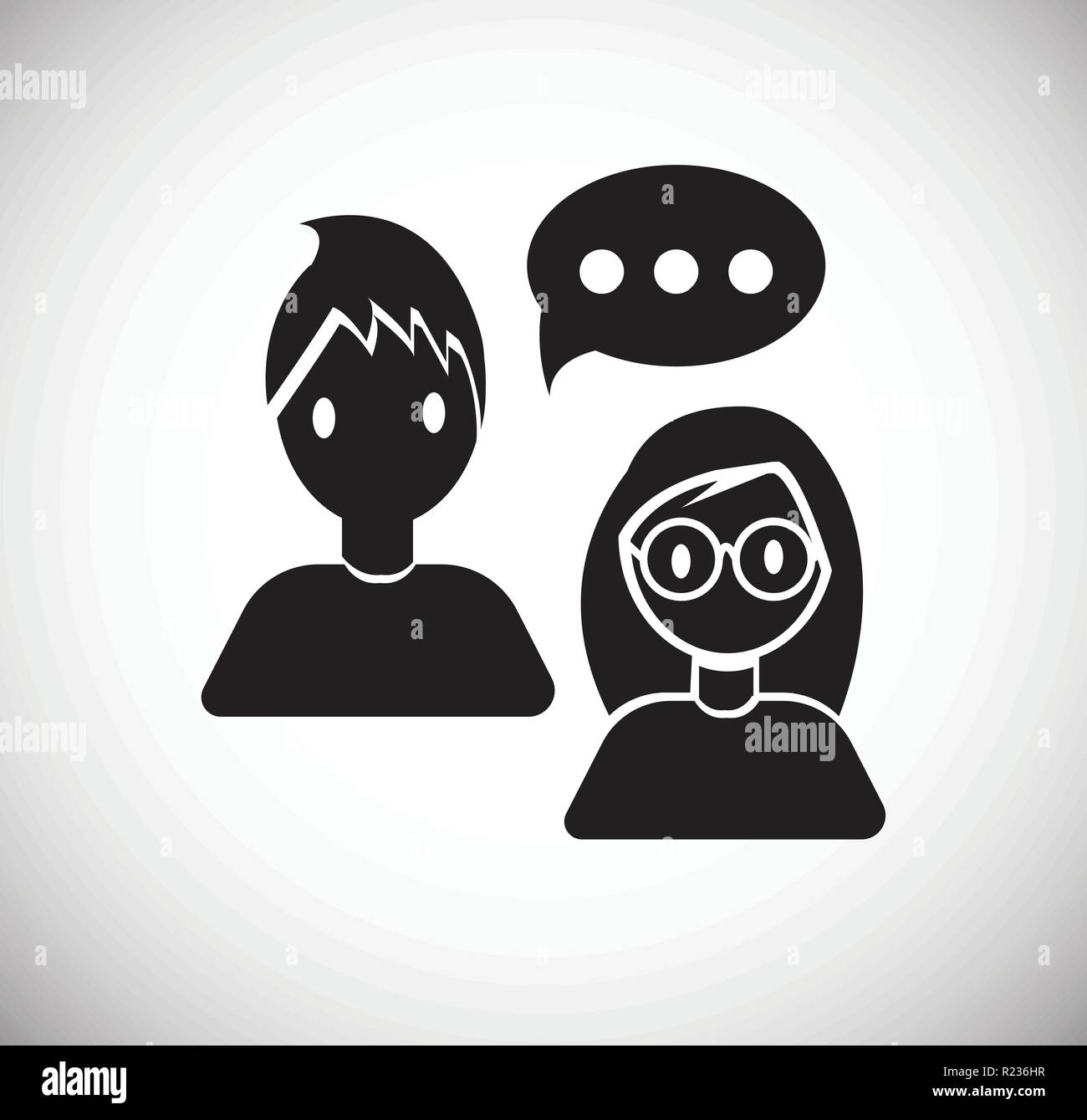 Coworking conversation on white background Stock Vector Image & Art - Alamy