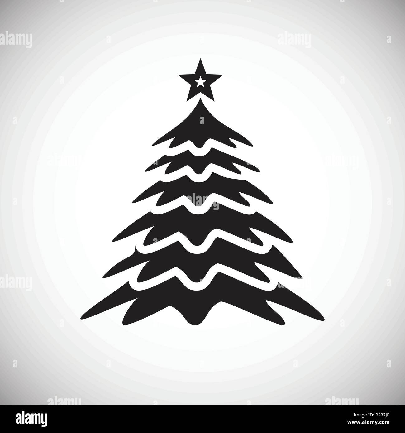 Christmas tree on white background icon Stock Vector Image & Art - Alamy