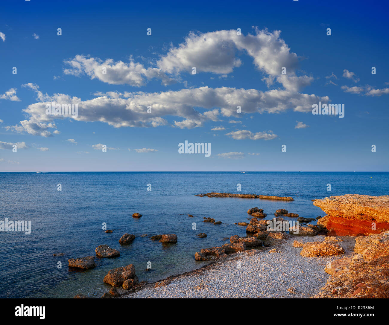 Las Rotas beach in Alicante of Mediterranean Spain Stock Photo - Alamy