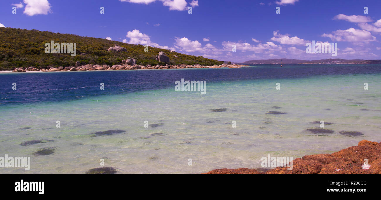 Clear water at beach at Emu Point, Albany, Western Australia Stock ...