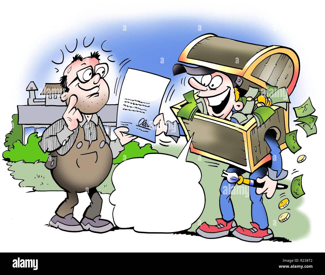 Signing Contract Cartoon Stock Photos & Signing Contract Cartoon Stock ...