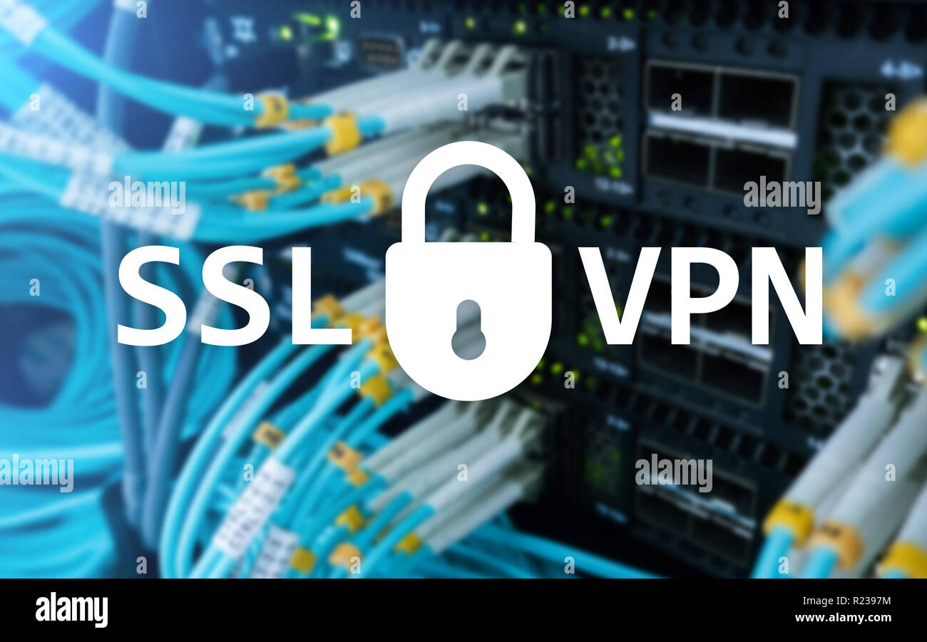 SSL VPN. Virtual private network. Encrypted connection Stock Photo - Alamy