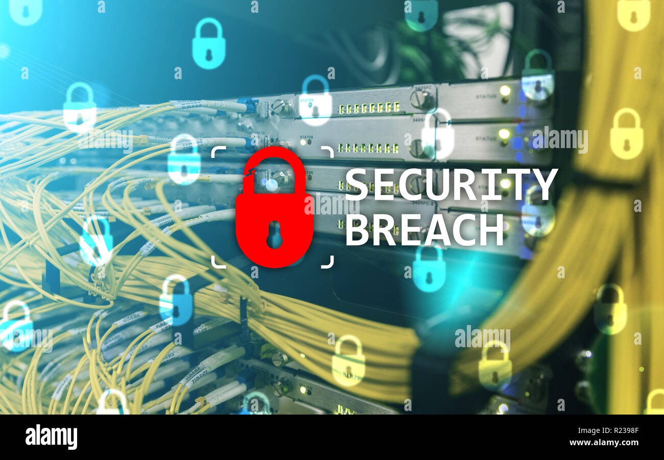 Security breach detection, Cyber protection. Information privacy Stock ...